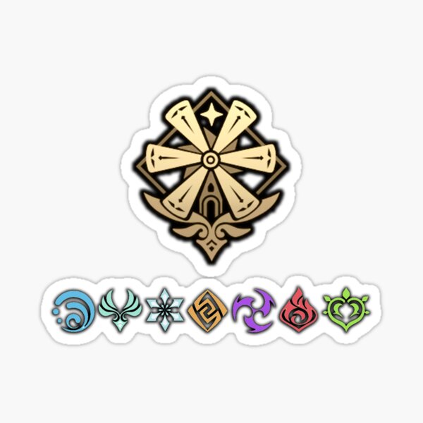 "Genshin Impact Elements " Sticker for Sale by Imadyr | Redbubble