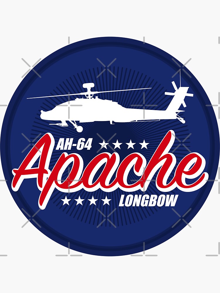 "AH-64 Apache Longbow Patch" Sticker for Sale by TGStudios | Redbubble