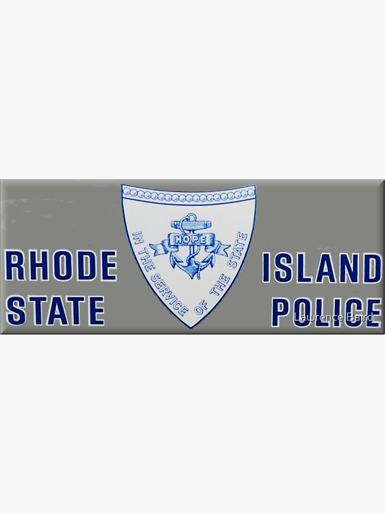 "Rhode Island State Police" Sticker for Sale by lawrencebaird | Redbubble