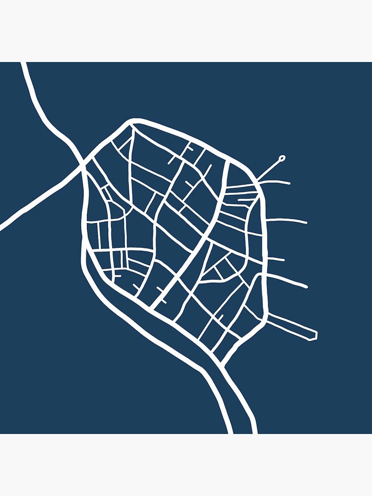 "North End Street Map" Sticker for Sale by fifi-createz | Redbubble
