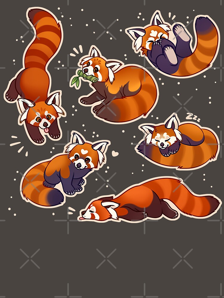 "Red panda" Classic T-Shirt by Mr-Lemur | Redbubble