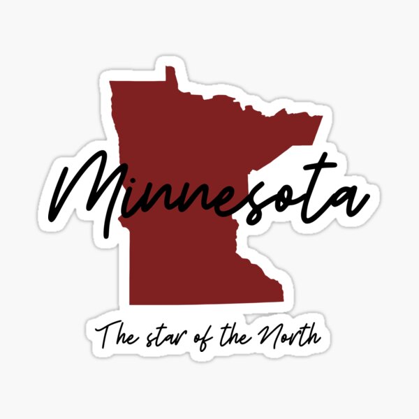 "Minnesota State Motto The star of the north" Sticker by Drs645 | Redbubble