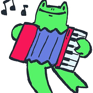 "Accordion Froggy (Funny Frogs)" Sticker for Sale by HeyMilkMann ...
