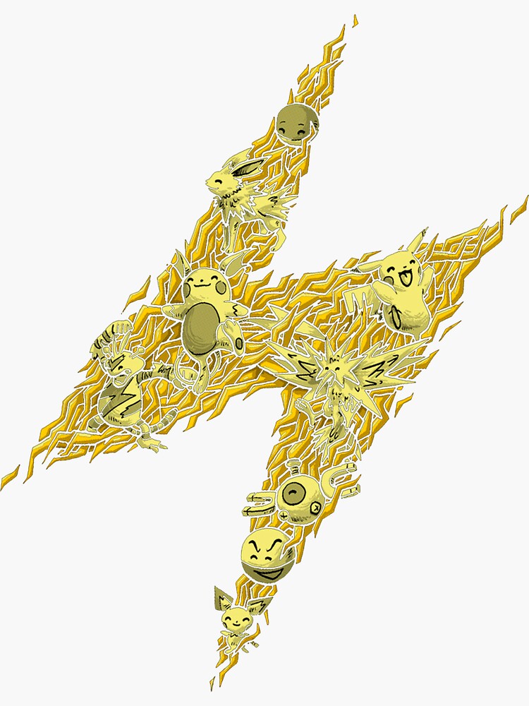 "Team Amarillo - Electric Team" Sticker by ArtxcL | Redbubble