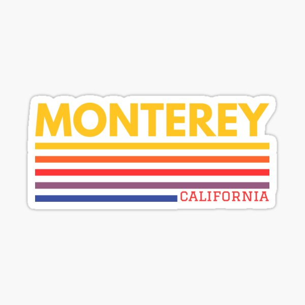 "Monterey California" Sticker for Sale by Taumaturgo | Redbubble