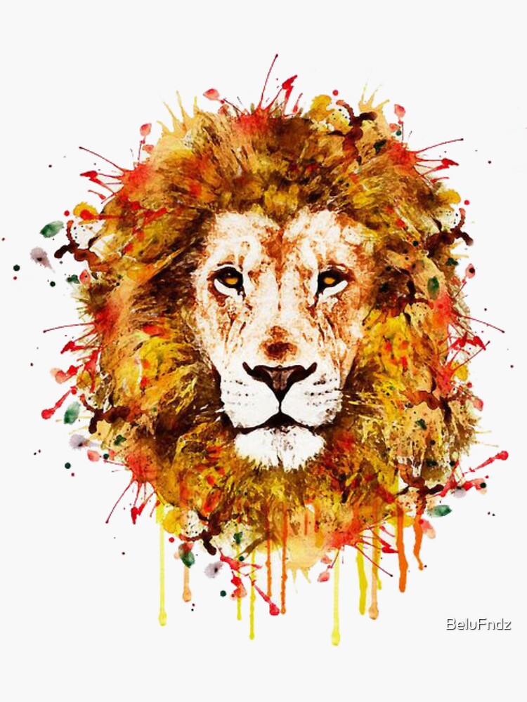 "Aslan" Sticker by BeluFndz | Redbubble