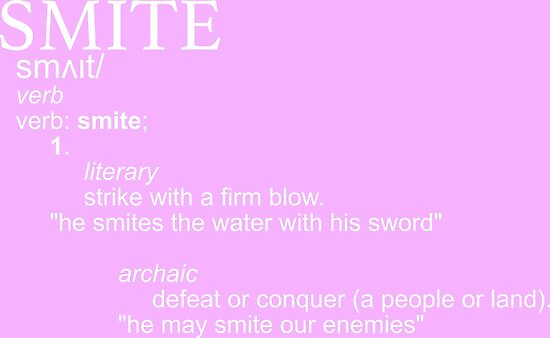 "SMITE Definition" Poster by offwhitelimo | Redbubble