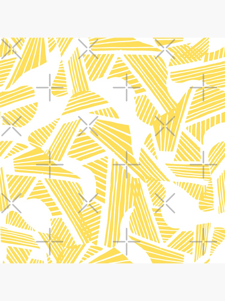 "Sunny Yellow Line Art" Sticker by Hannnnah-Rose | Redbubble
