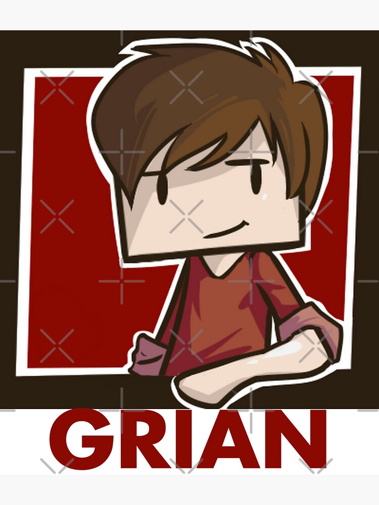 "Grian Hermitcraft" Sticker by ArtworkDesign | Redbubble