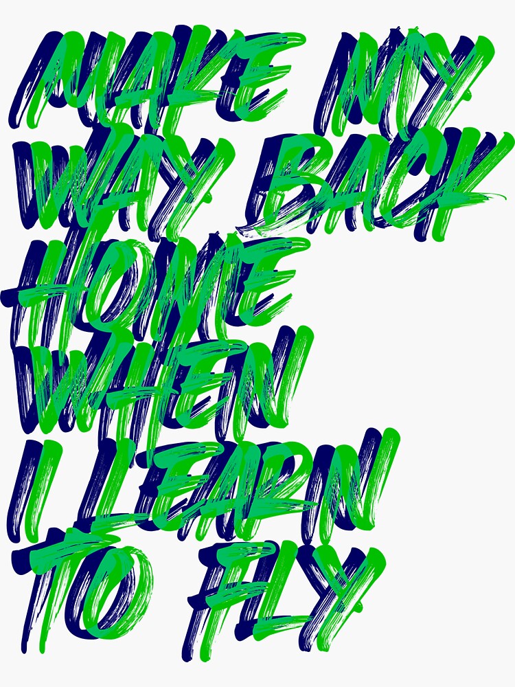 "Learn To Fly song" Sticker for Sale by renatokolberg | Redbubble