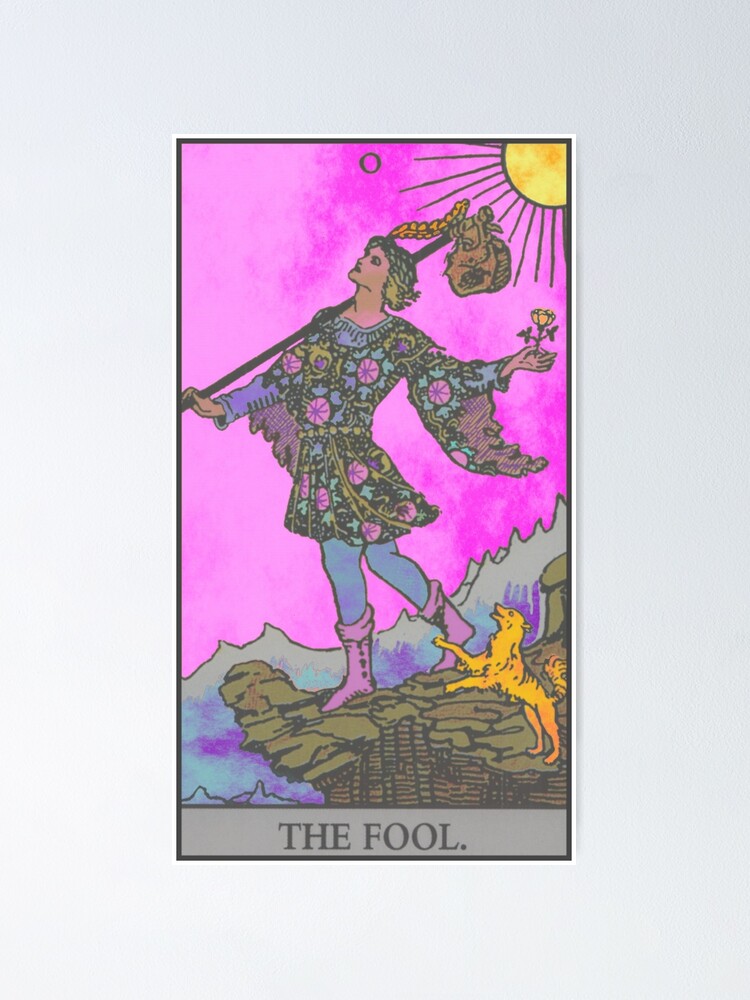 "The Fool Tarot Card" Poster for Sale by mitchellpgreene | Redbubble
