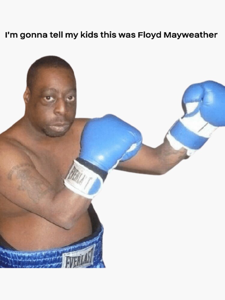 "Floyd Mayweather Meme" Sticker for Sale by Praxitele | Redbubble