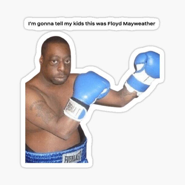 "Floyd Mayweather Meme" Sticker for Sale by Praxitele | Redbubble