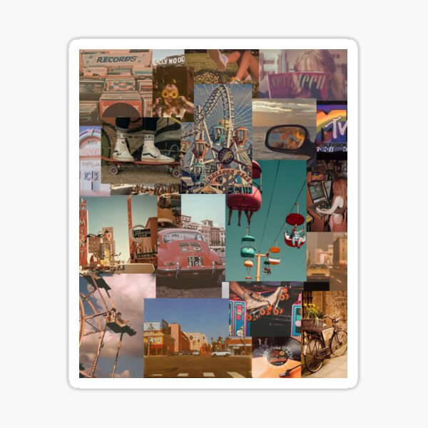 "Vintage Photo collage" Sticker by elliedoodles | Redbubble