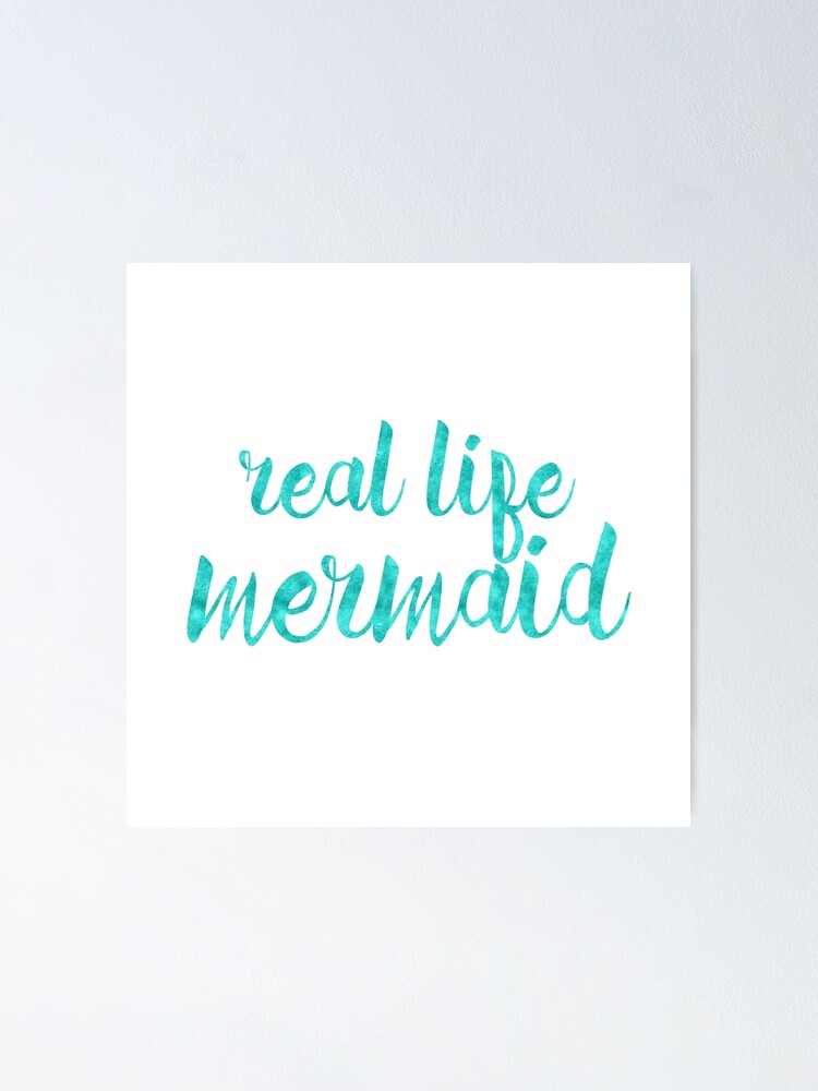 Póster «Real Life Mermaid in Sea Breeze» de ozmarei | Redbubble