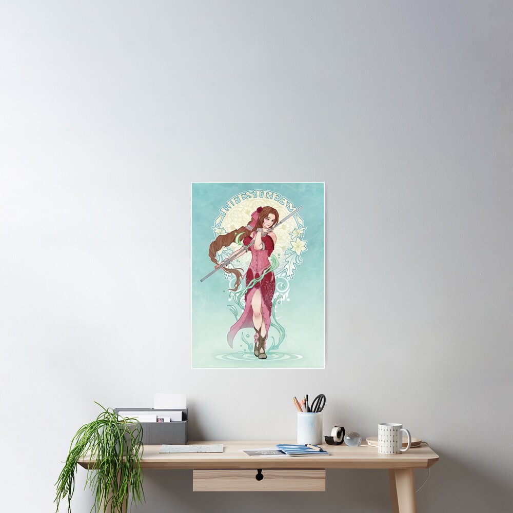 "Aerith" Poster for Sale by lowenael | Redbubble