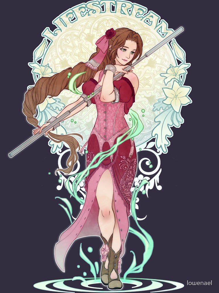 "Aerith" Essential T-Shirt for Sale by lowenael | Redbubble