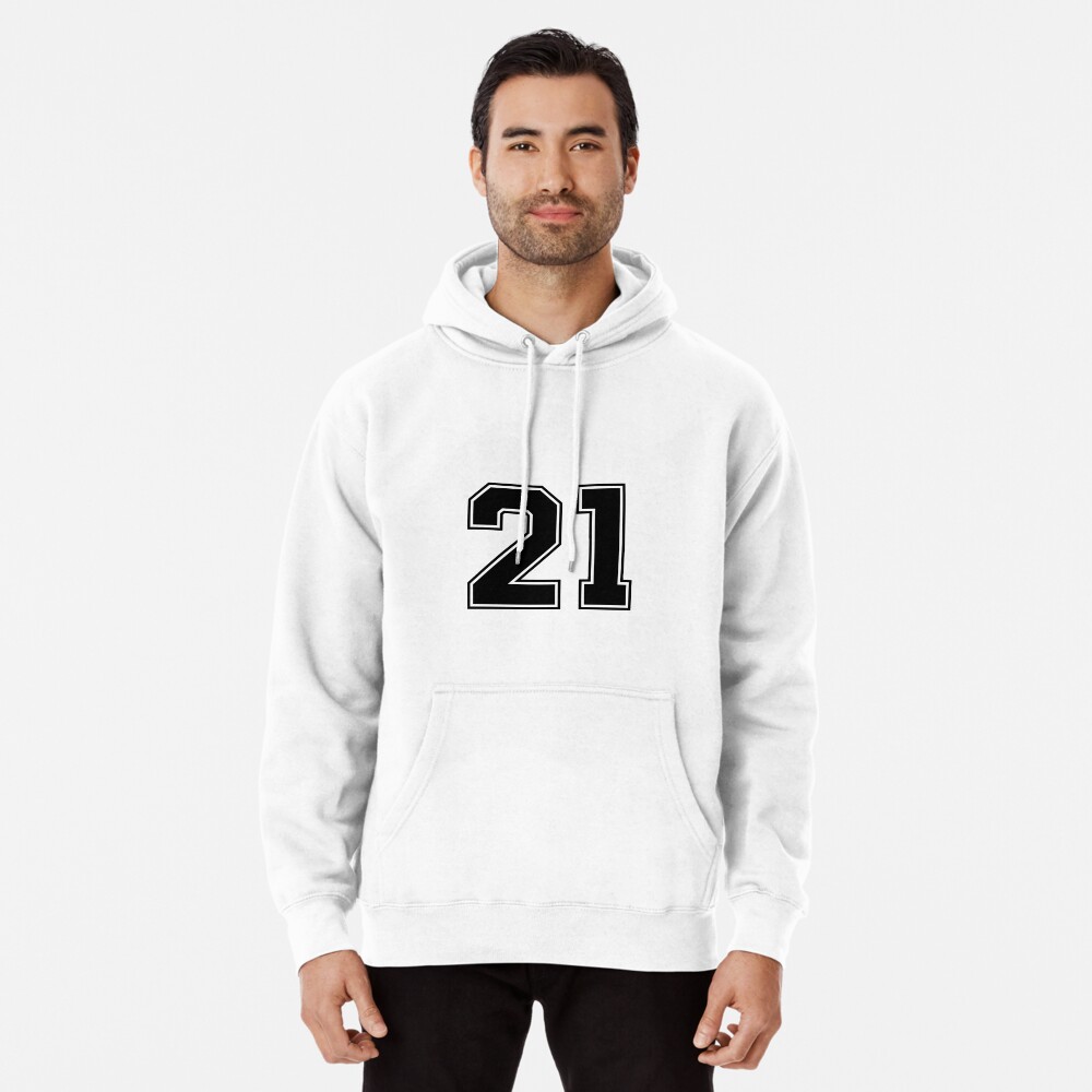 "21 American Football Classic Vintage Sport Jersey Number in black ...
