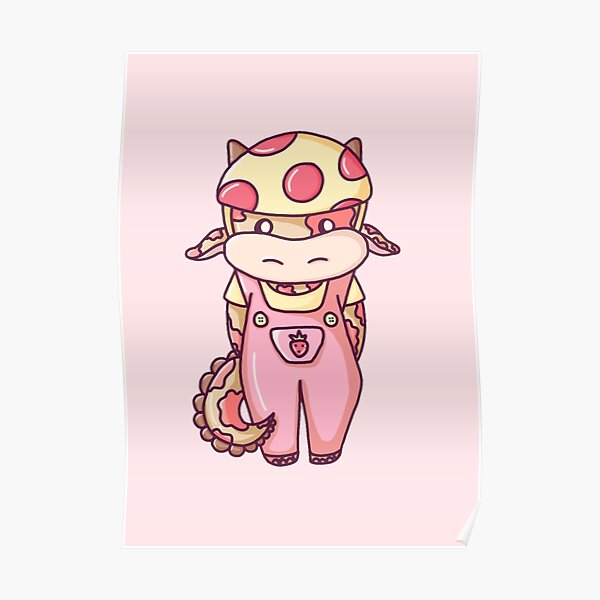 "Miku the Dinocow" Poster for Sale by esseykins | Redbubble