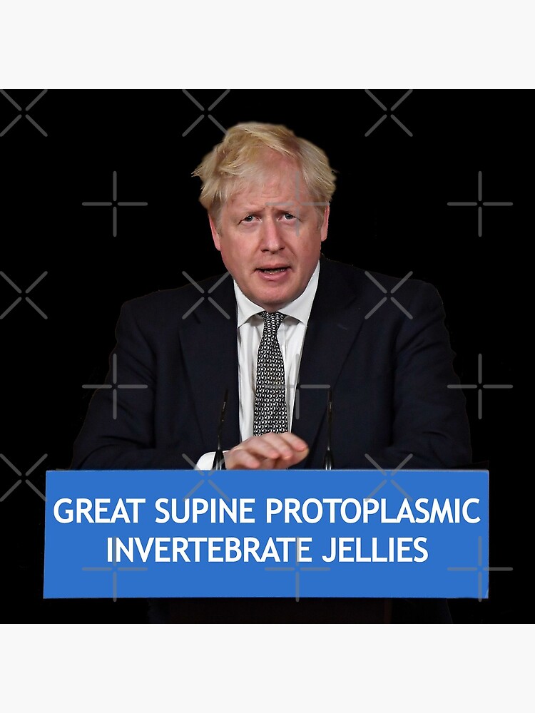 "Boris Johnson " Poster for Sale by MonkeyShirtsCO | Redbubble