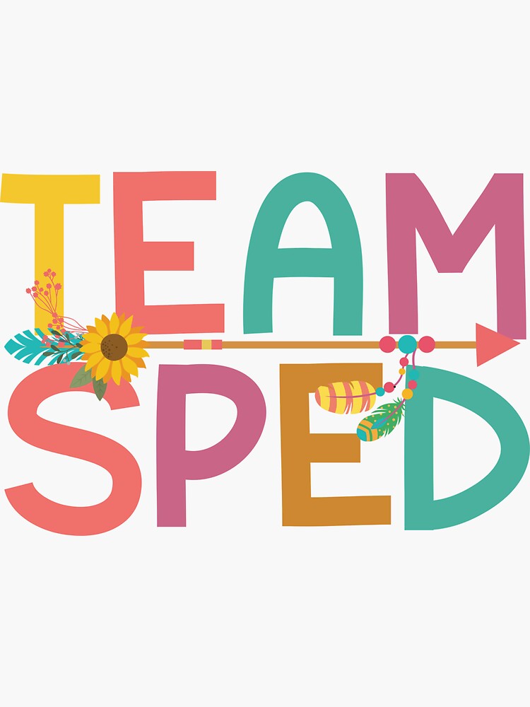 "Team Sped Sunflower Arrow" Sticker for Sale by Kirsten Uecker | Redbubble