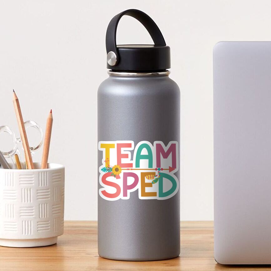 "Team Sped Sunflower Arrow" Sticker by kirstenuecker | Redbubble