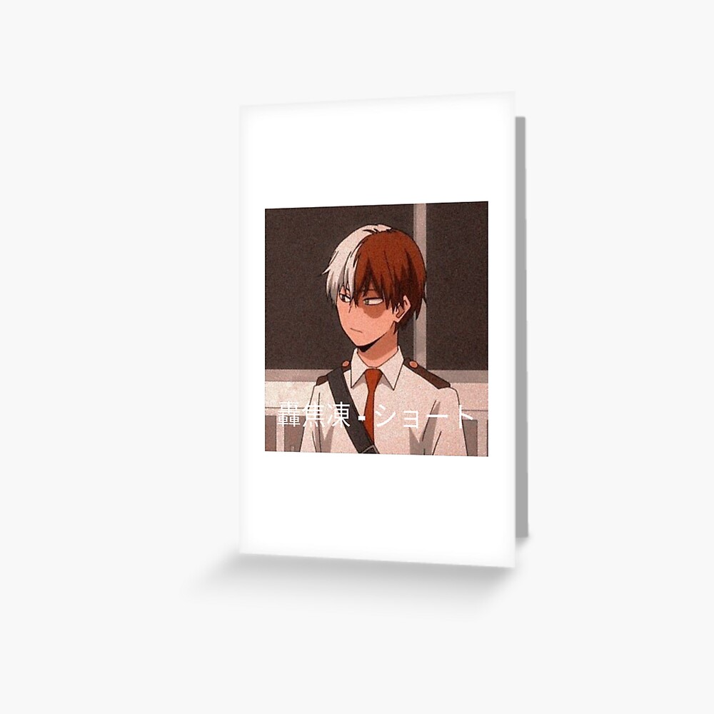 "Shoto Todoroki - MHA" Greeting Card for Sale by LssAmaru | Redbubble