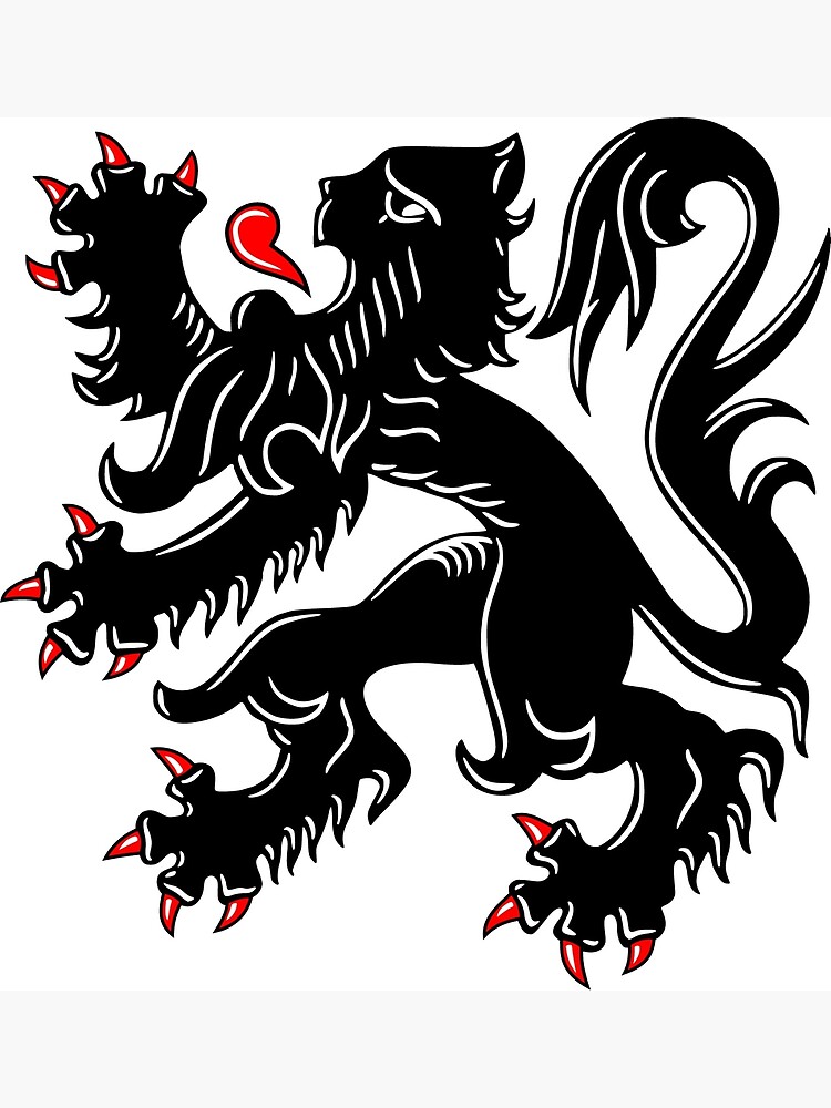 "Flemish Lion coat of arms" Poster by ArgosDesigns | Redbubble