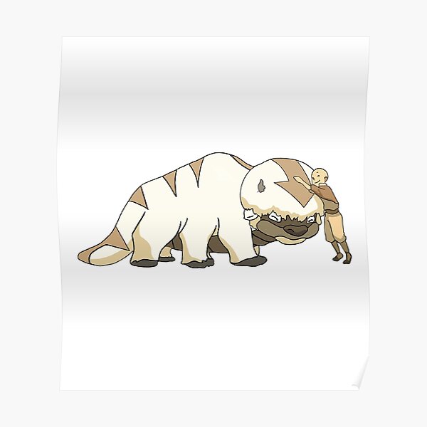 "Baby Appa & Aang Avatar The Last Airbender" Poster for Sale by ...