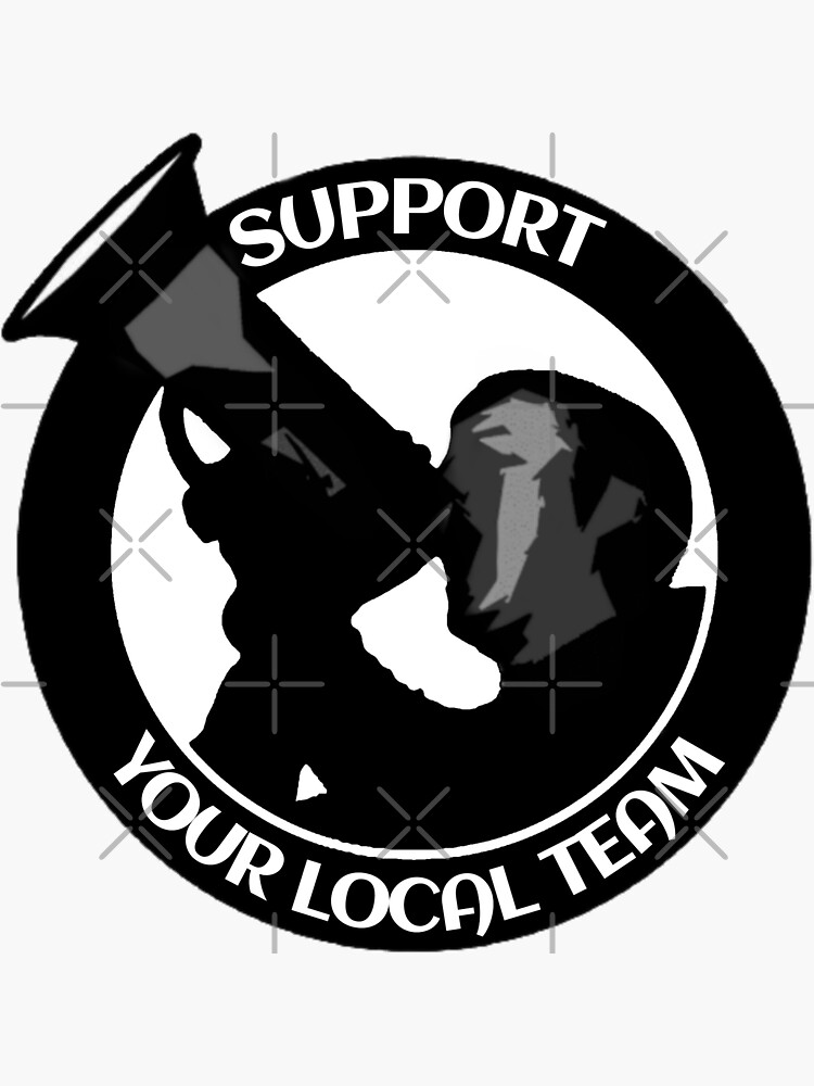 "Support Your Local Team" Sticker for Sale by NicosiaChamps26 | Redbubble