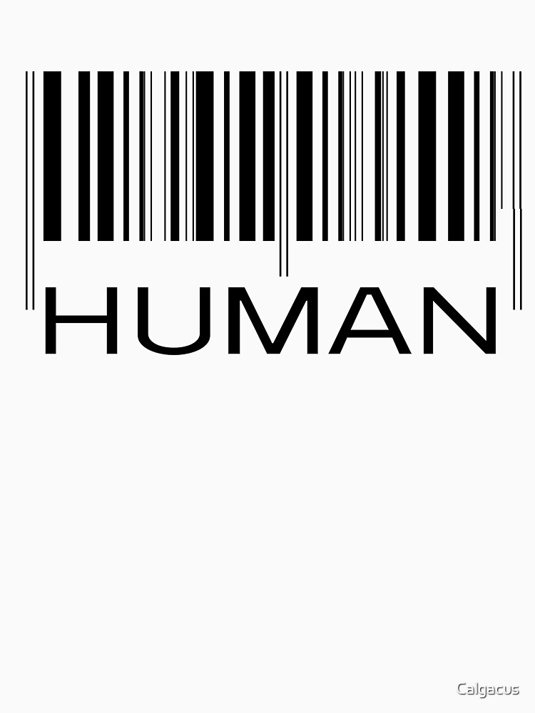 "HUMAN BARCODE" T-shirt for Sale by Calgacus | Redbubble | slogans t ...