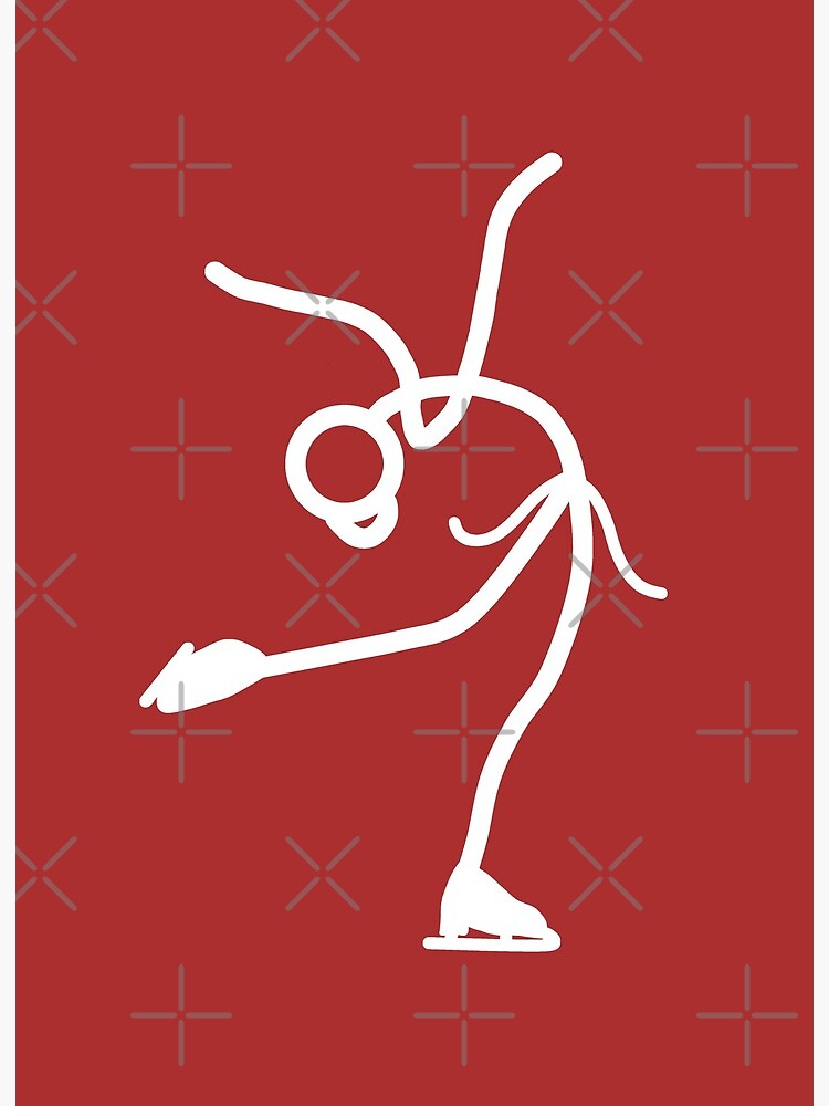 " Stickman / Ice Skating" Art Board Print for Sale by LotusCreations ...