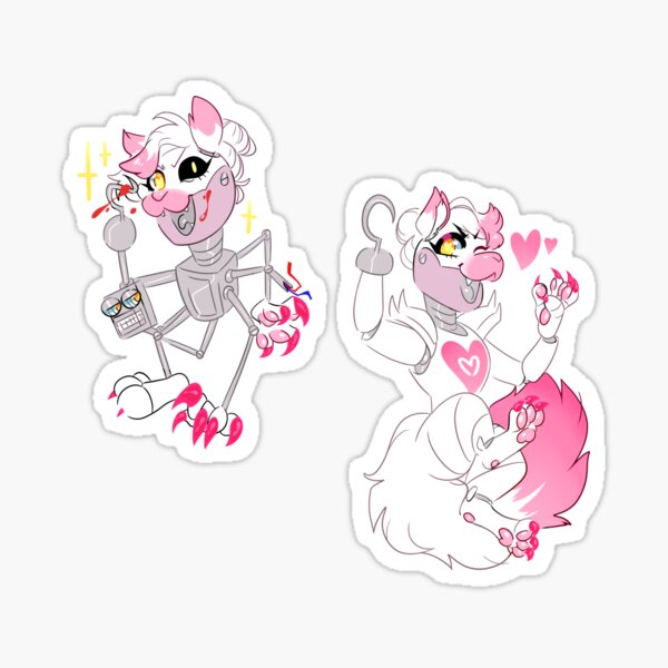 "Fnaf World Mangle" Sticker for Sale by dongoverlord | Redbubble