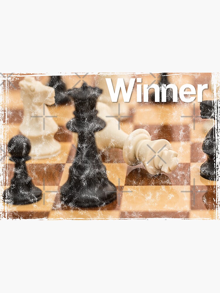 "Chess Winner Checkmate " Sticker by Rooks-Artworks | Redbubble