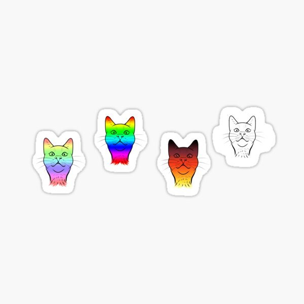 "Cats stickers pack" Sticker for Sale by delendacolendus | Redbubble