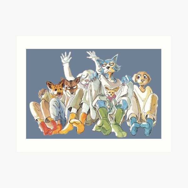 "Beastars Legoshi and Dormitory Friends Full Body Spread" Art Print for ...