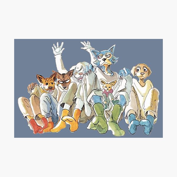 "Beastars Legoshi and Dormitory Friends Full Body Spread" Photographic ...