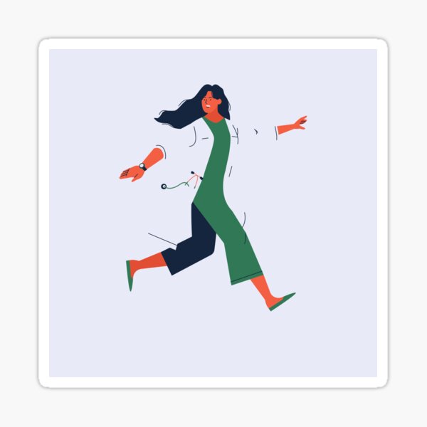 "Doc on the run" Sticker for Sale by tabitusi | Redbubble