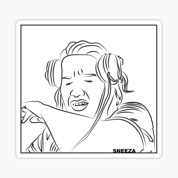 "SNEEZA! A Girl who can't stop sneezing" Sticker by Liquid-Potato ...
