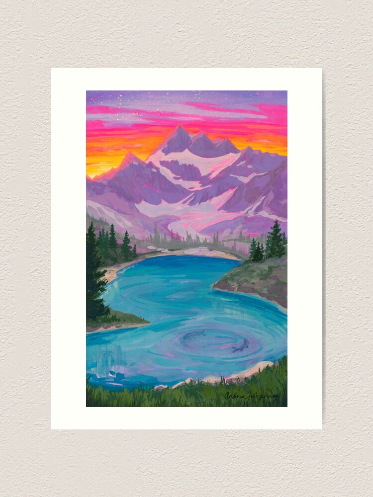 "Zodiac Signs as Landscape Paintings - Pisces" Art Print for Sale by ...