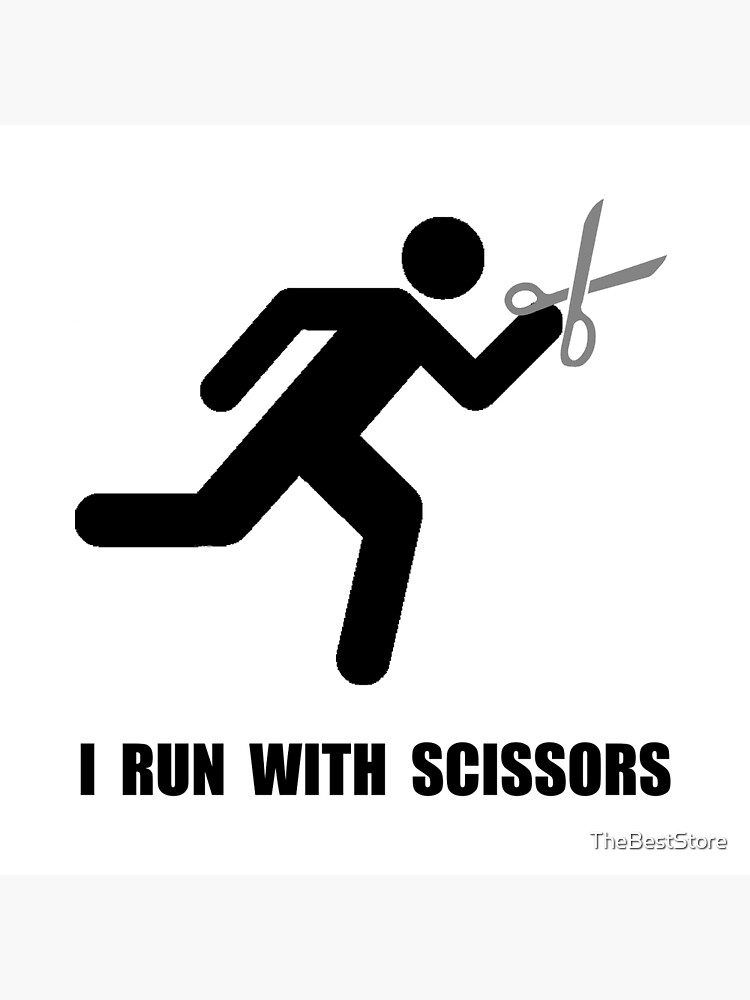 Póster «Correr con tijeras» de TheBestStore | Redbubble
