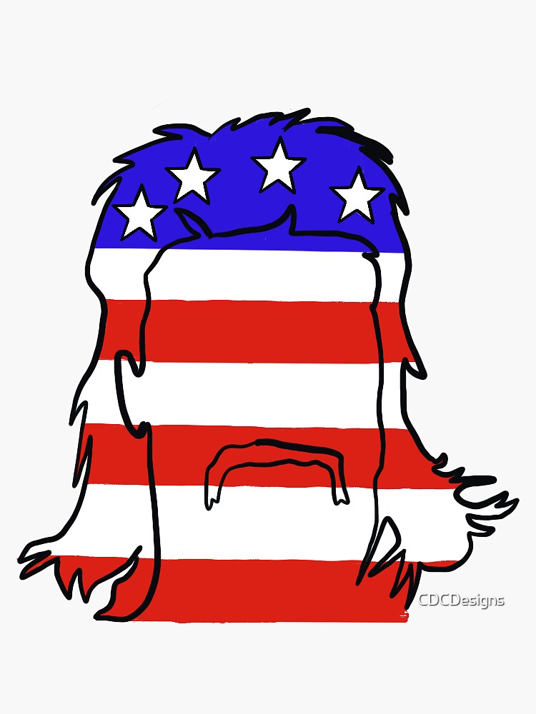 "Fly Your Mullet" Sticker for Sale by CDCDesigns | Redbubble