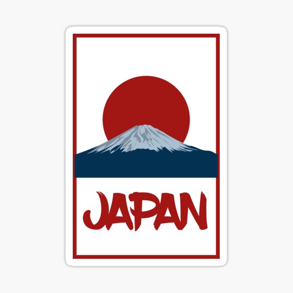 "fuji mountain japan" Sticker by s-arta | Redbubble