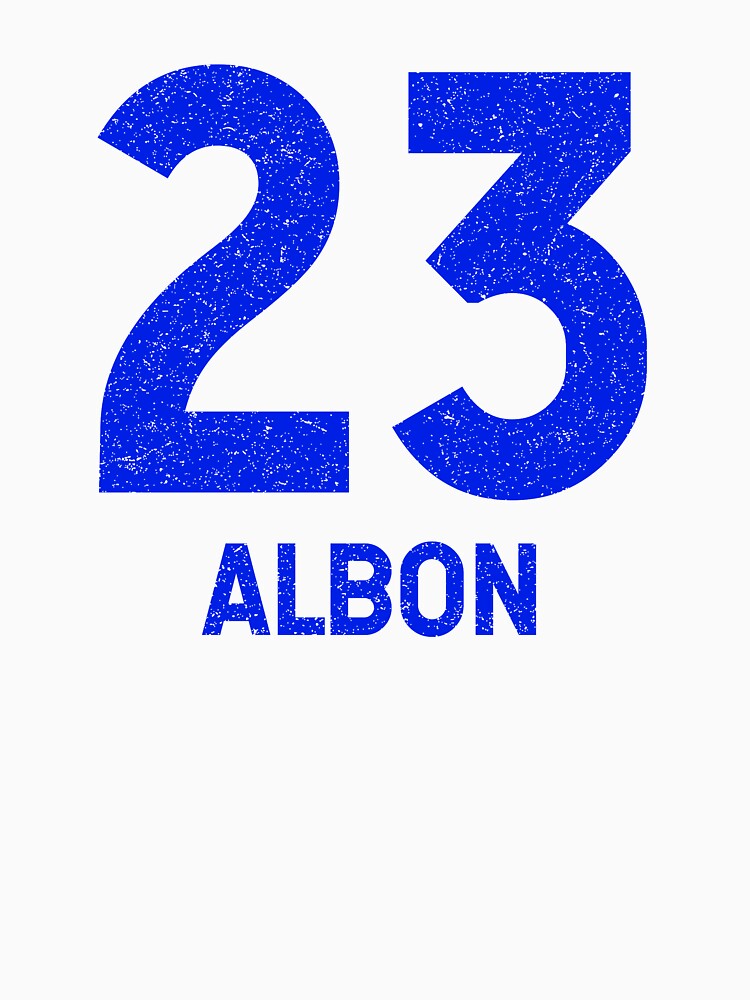 "Albon 23 retro style logo, with grunge texture" T-shirt by ...