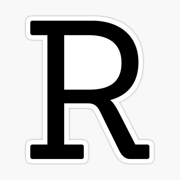 "Letter R Alphabet , Greek Letters, Initials" Sticker for Sale by ...