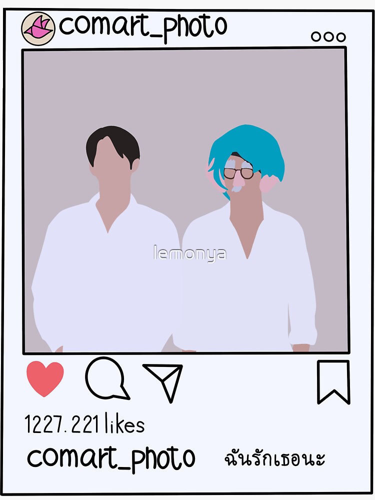 "2gether - Sarawat and Tine Photo Booth " Sticker for Sale by lemonya ...
