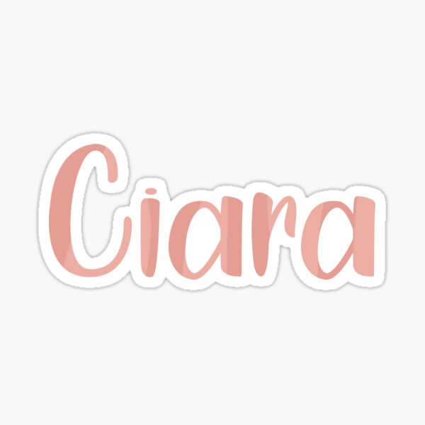 "Ciara" Sticker for Sale by coralscreations | Redbubble