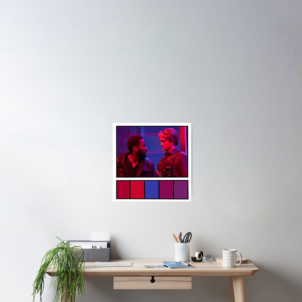 "Tenet neon color palette" Poster for Sale by julietagz | Redbubble