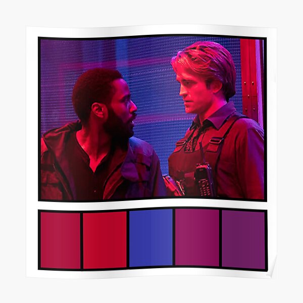 "Tenet neon color palette" Poster for Sale by julietagz | Redbubble