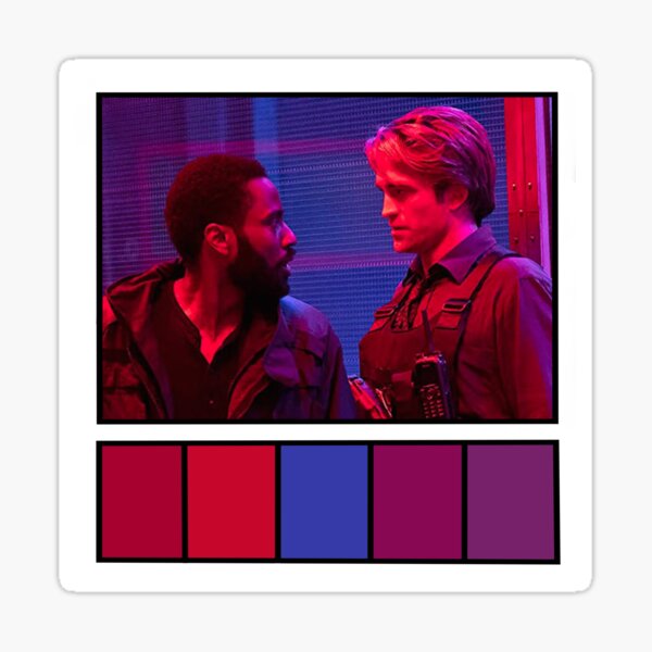 "Tenet neon color palette" Sticker by julietagz | Redbubble